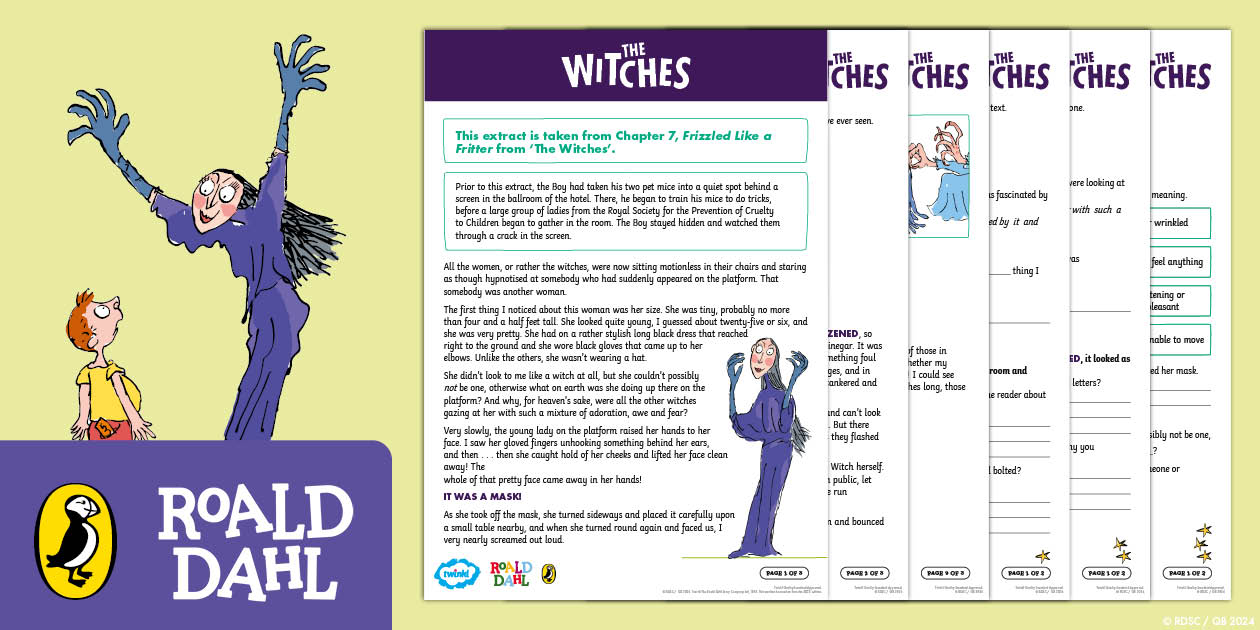 The Witches: Reading Comprehension [Ages 9-11]
